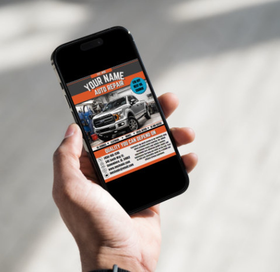 Automotive Excellence: Customizable Mechanic Shop Flyer Template for ...