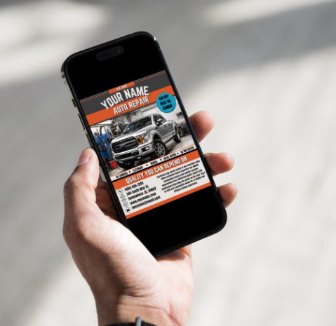 Automotive Excellence: Customizable Mechanic Shop Flyer Template for ...