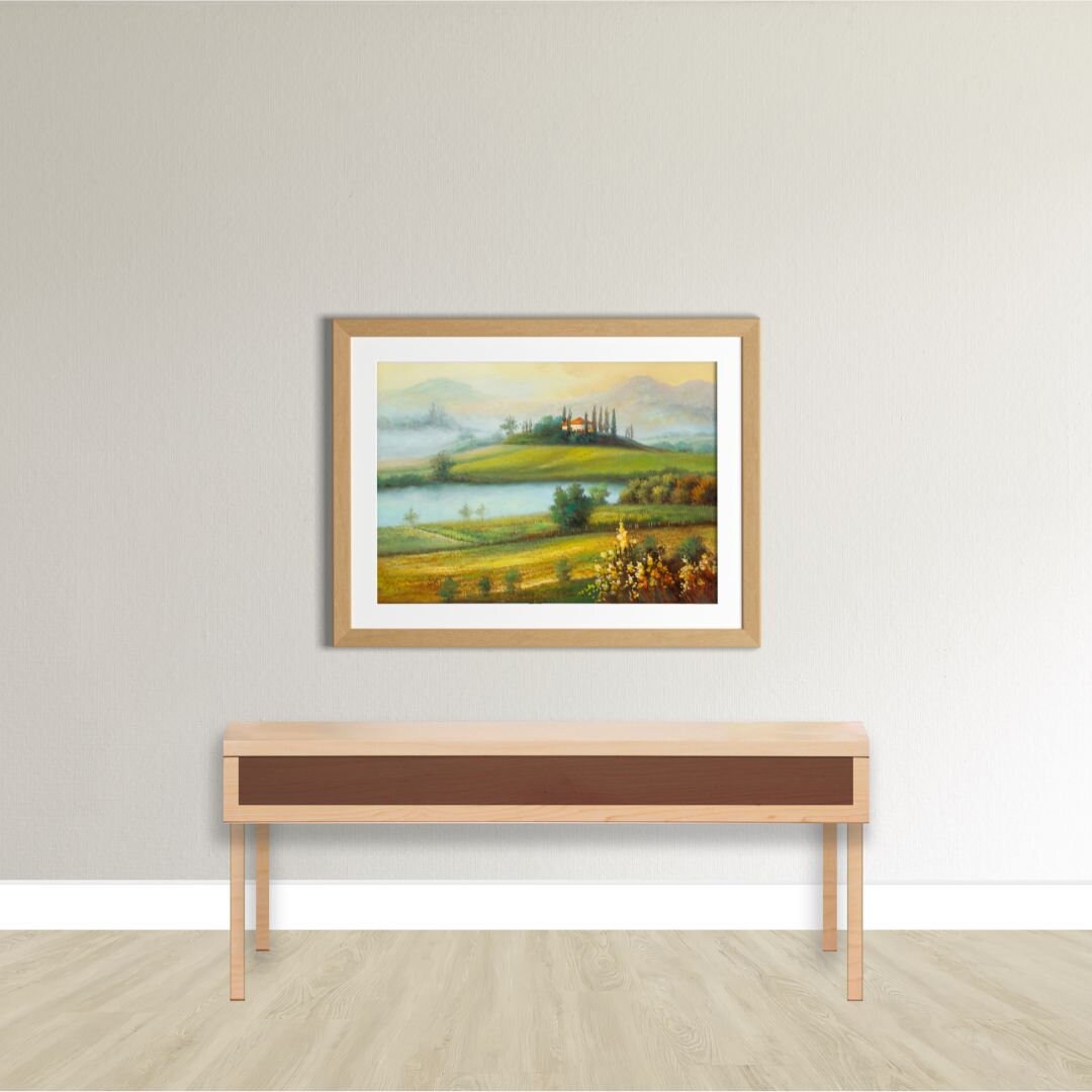 Tuscan Villa on the Hills Oil Painting on 24x36 Flat Canvas Gallery ...