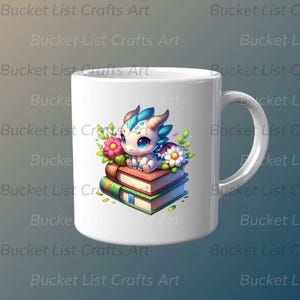 Charming Cute Dragon & Floral Clipart: Whimsical Digital Clipart Set ...