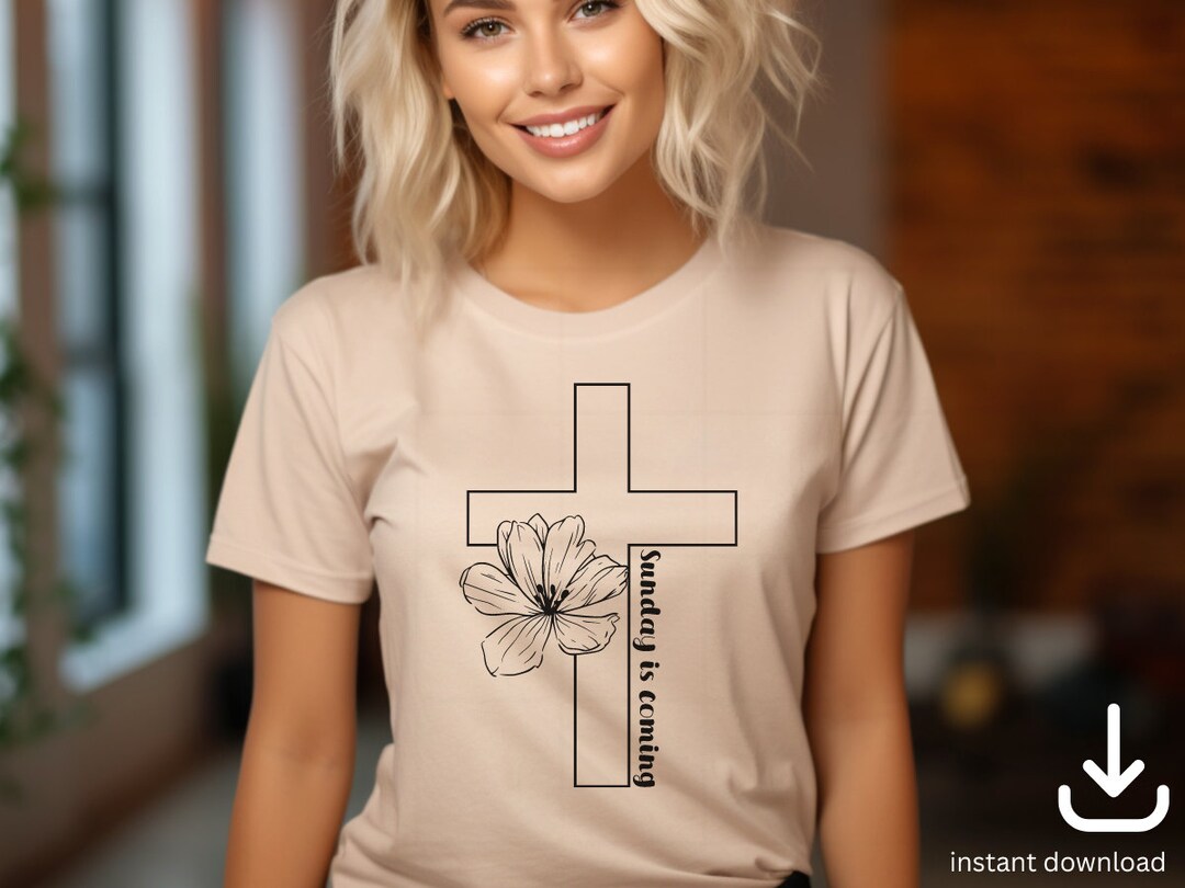 Easter Jesus Svg, Christian Easter Svg, Sunday is Coming, Files for ...