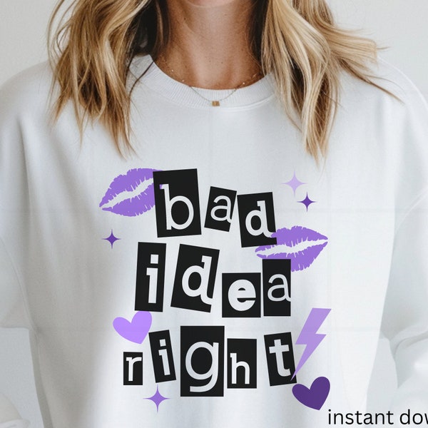 Bad Idea Right Svg - Etsy