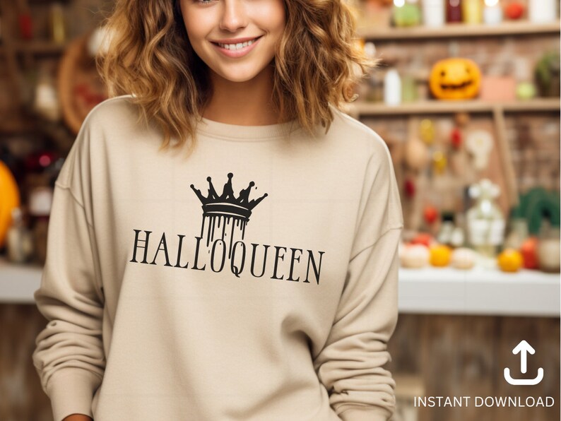 Queen of Halloween Svg Png, Halloqueen Svg, Haunted House Svg, Spooky ...