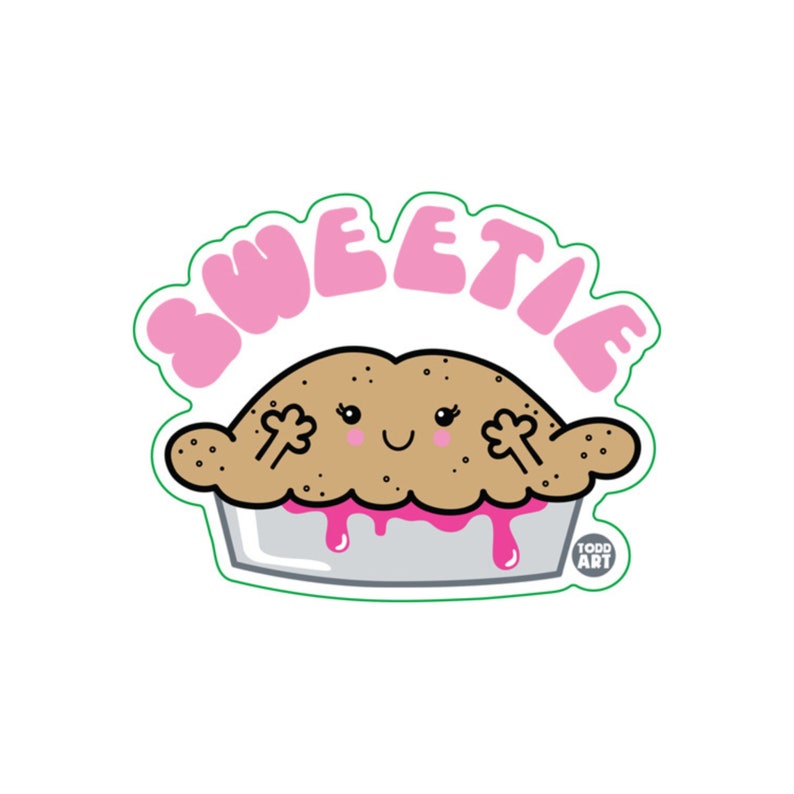 Sweetie Pie Vinyl Sticker, Cute Pie Laptop Stickers, Sweetie Pie Water ...