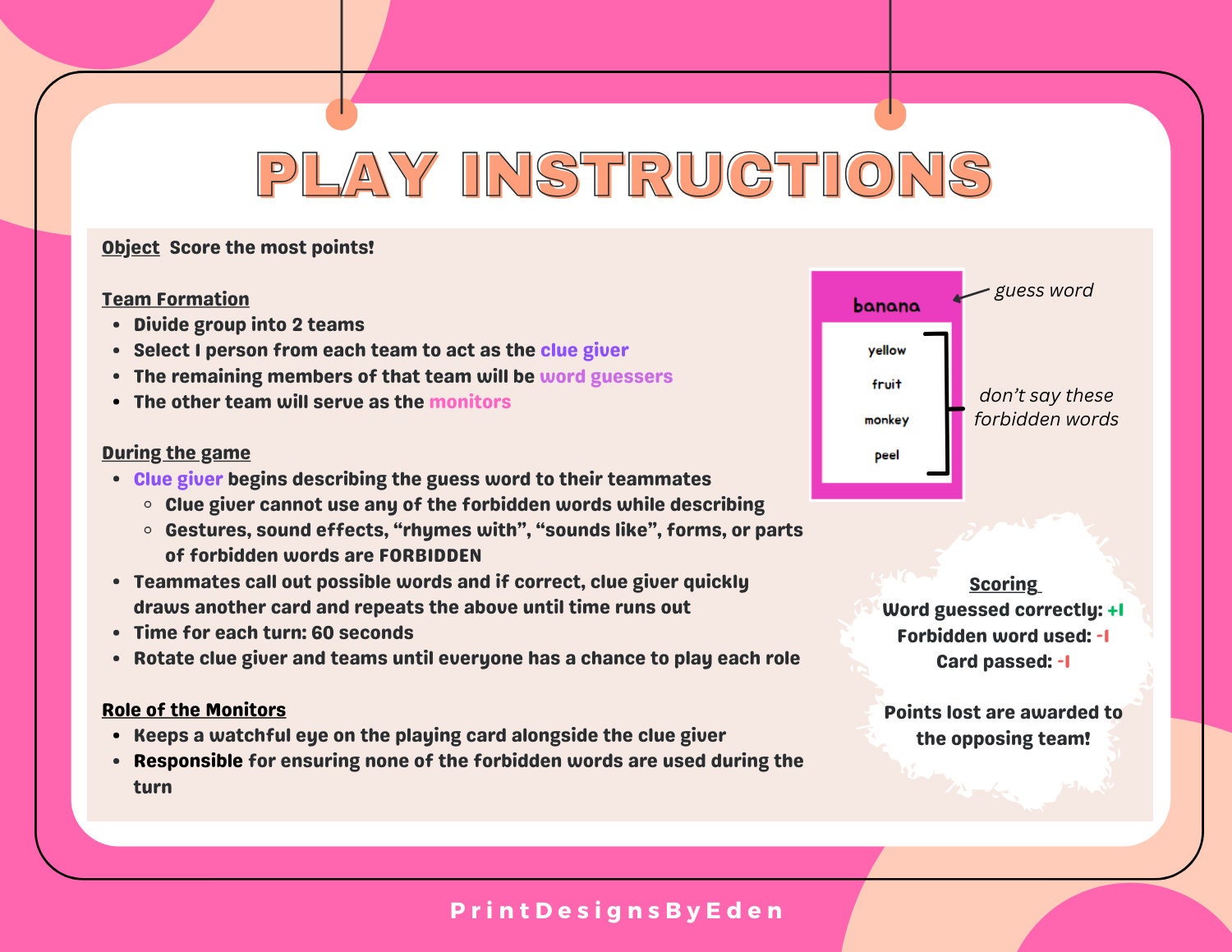 Baby Shower Printable Game, Word Guessing Game, Icebreaker Group Fun ...