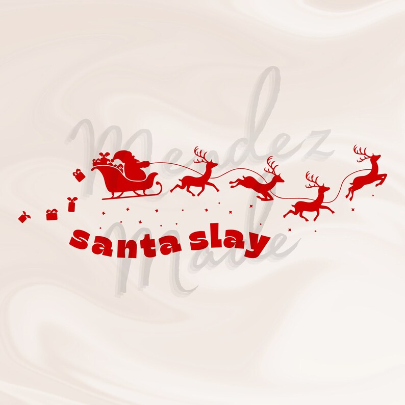 Santa Slay SVG *digital File Only* - Etsy