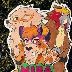 Themed Fursona Badge - Etsy