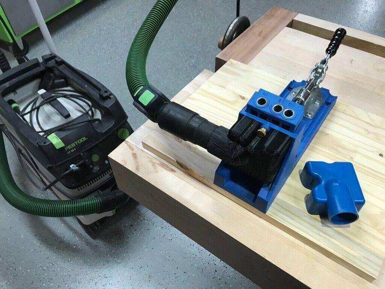 Kreg K4/K5 Pocket Hole Jig to Festool 27mm Hose Adapter for Dust ...