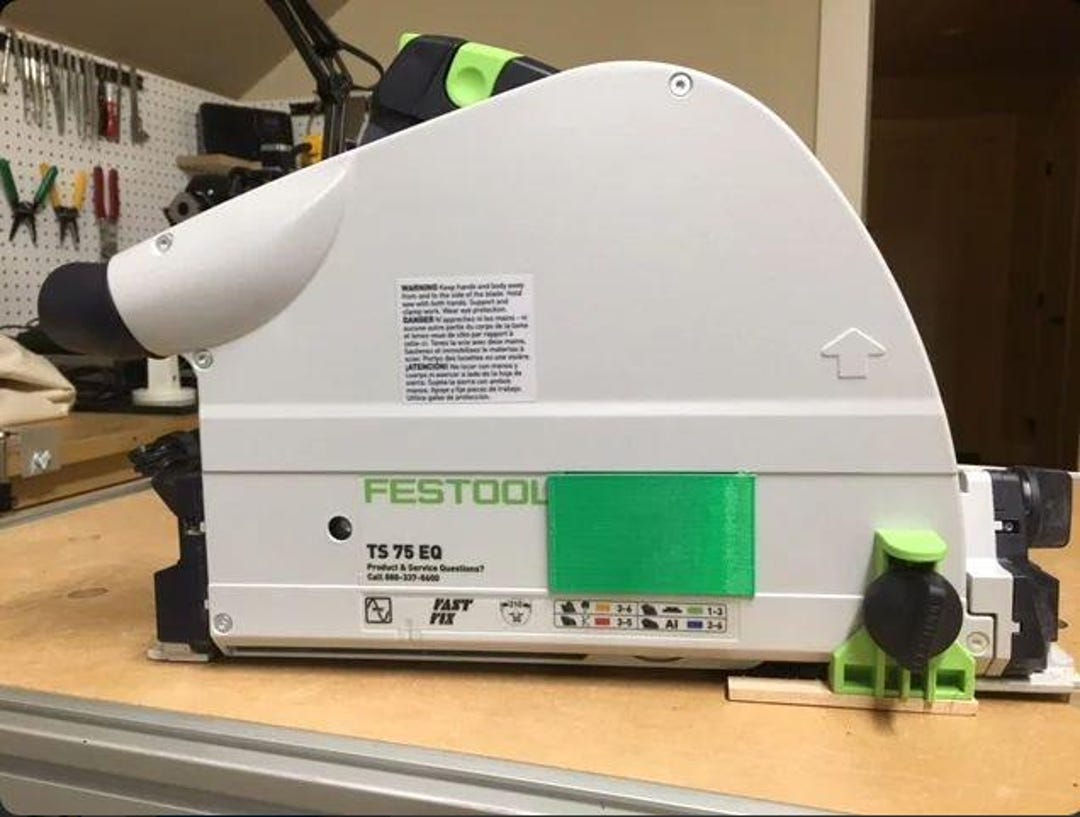 Festool TS75 Track Saw Dust / Arbor Hole Cover for Dust Collection - Etsy