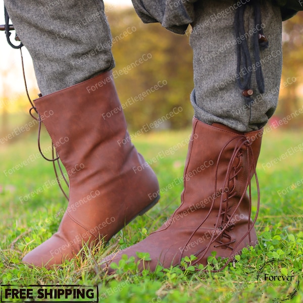 Renaissance Lace up Boots - Etsy
