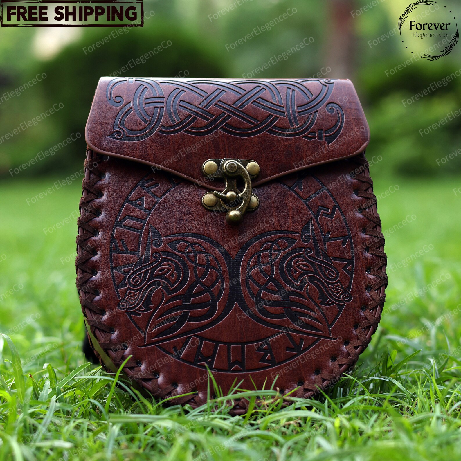 Renaissance Fair Viking Belt Pouch, Medieval Cosplay Leather Bag, Ren ...