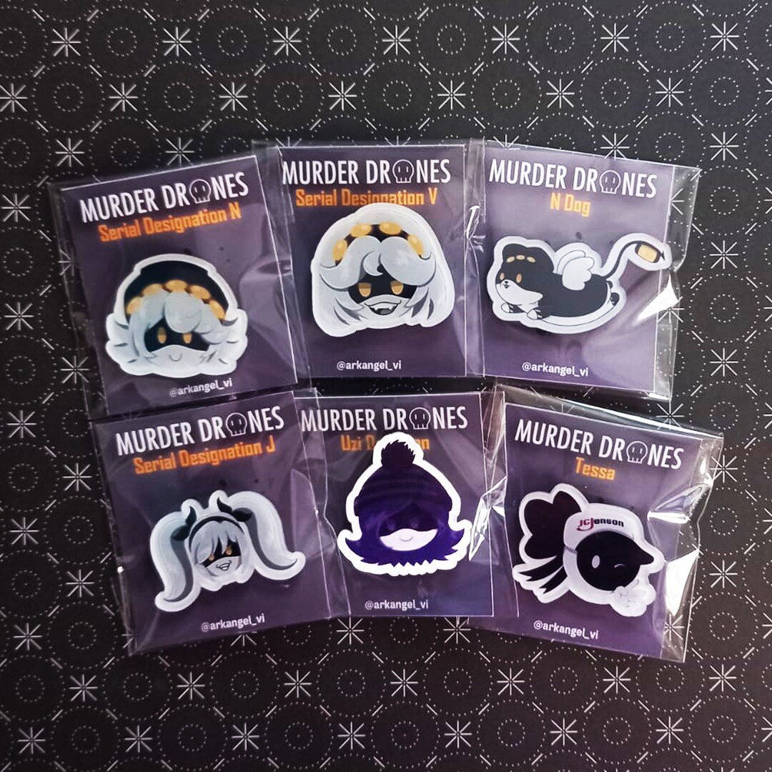 Murder Drones Acrylic Pin Murder Drones Acrylic Pin Murder Drones V Uzi ...