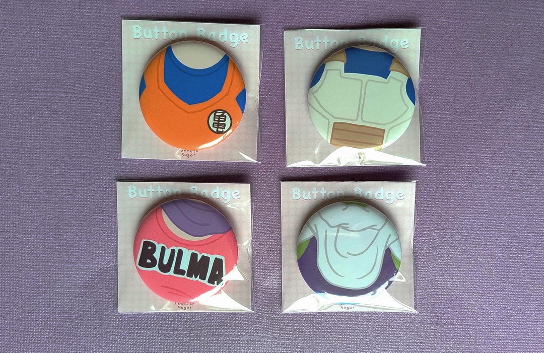 Dragon Ball Button Pin Dragon Ball Badges - Etsy