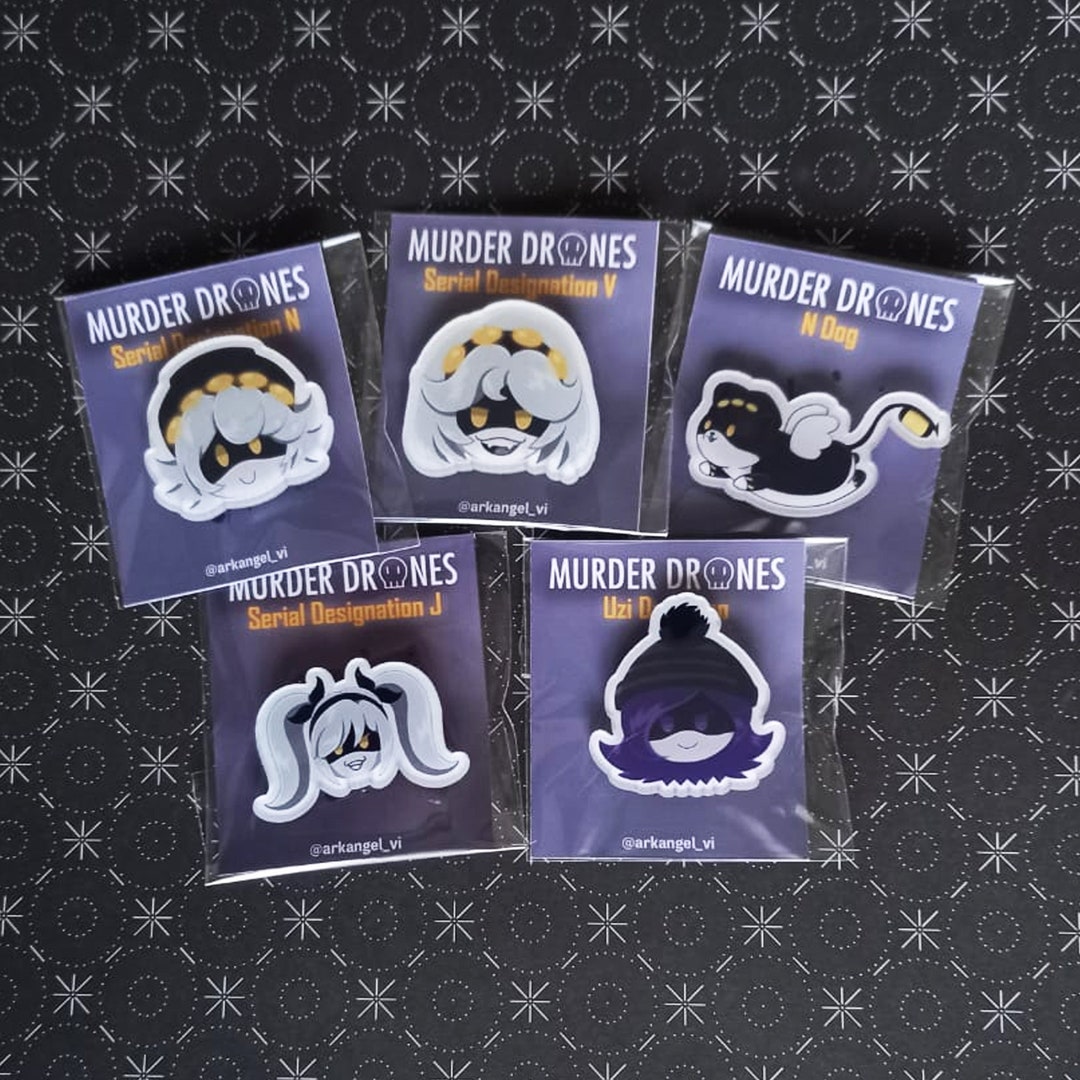 Murder Drones Acrylic Pin Murder Drones Acrylic Pin Murder Drones V Uzi ...