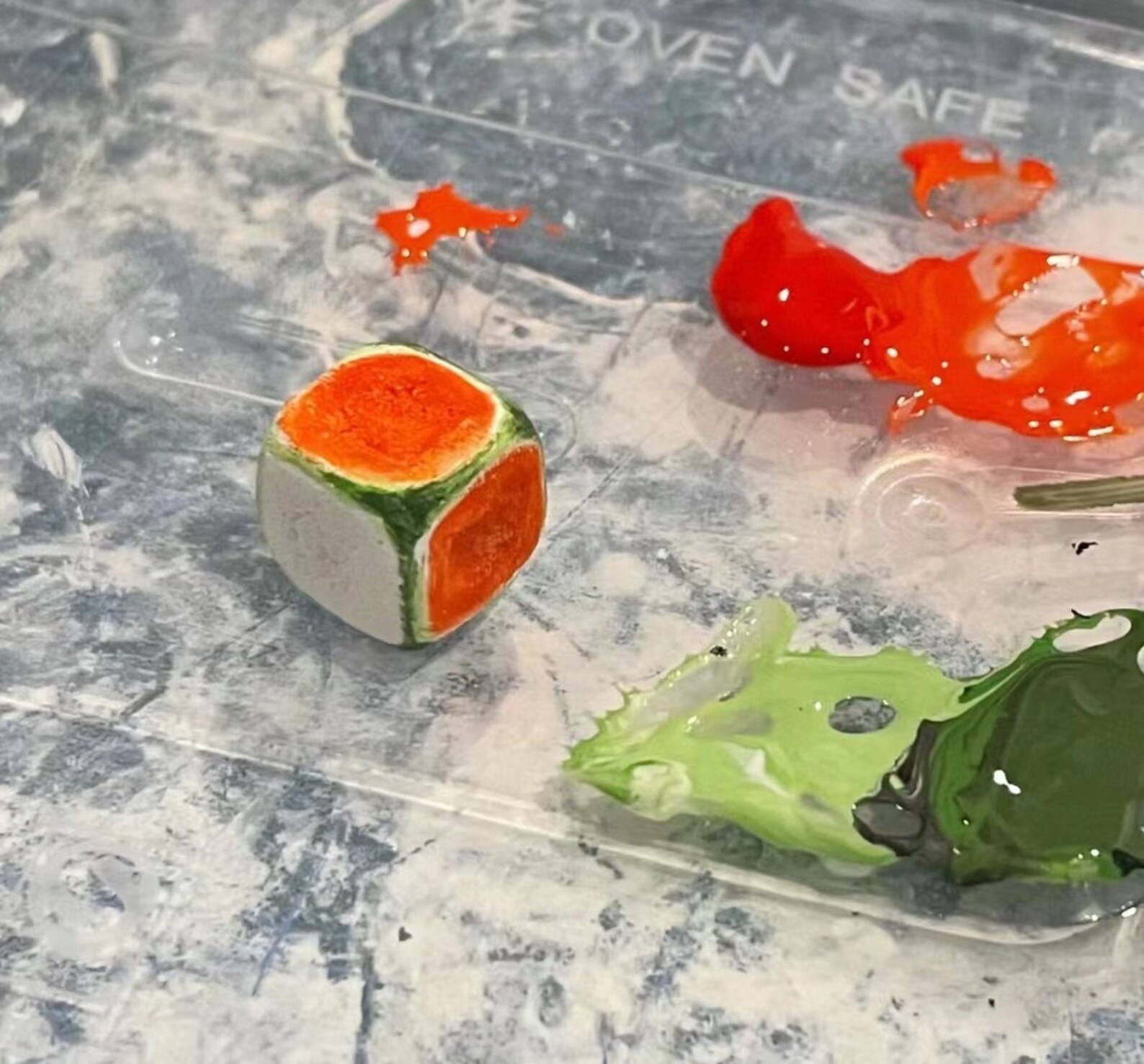 Handmade Clay Fruit Dice, 2 Piece Fruit Dice Set, Polyhedral Dice ...