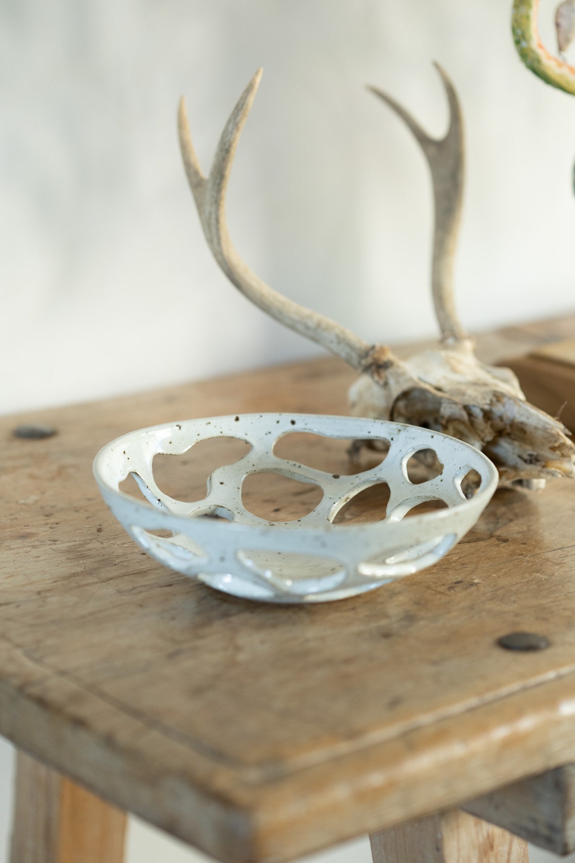 Handcrafted Ceramic Decorative Fruit Bowl With Open Frame Design ...