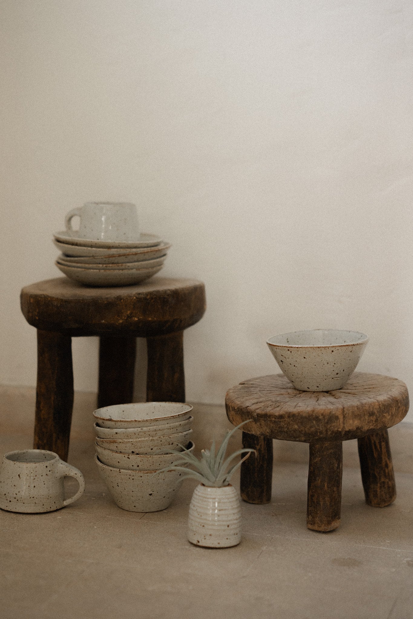 Handcrafted Ceramic Minimalist Small Plate Saucer Set Ceramic Saucer ...