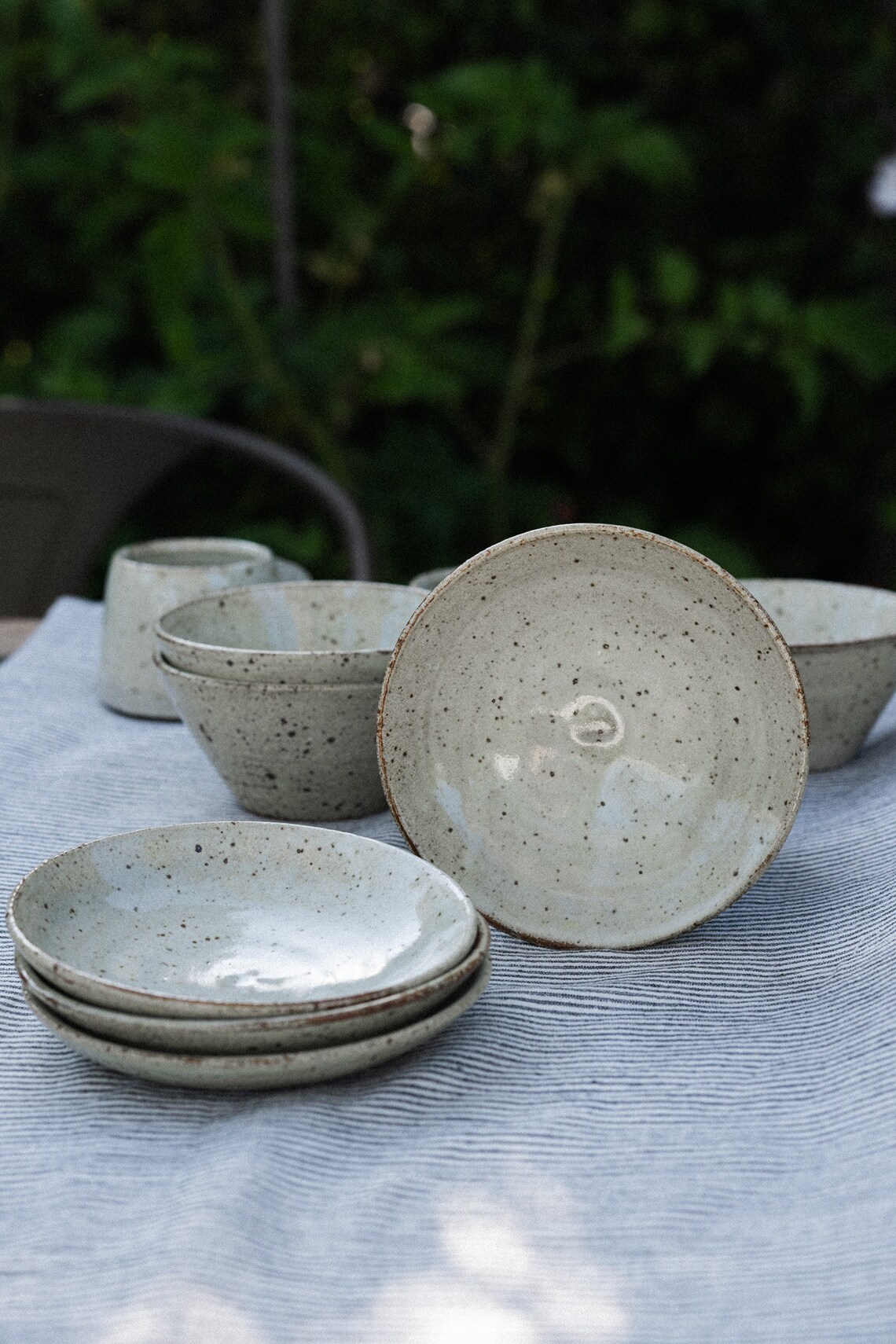 Handcrafted Ceramic Minimalist Small Plate Saucer Set Ceramic Saucer ...