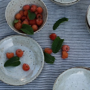 Handcrafted Ceramic Minimalist Small Plate Saucer Set Ceramic Saucer ...