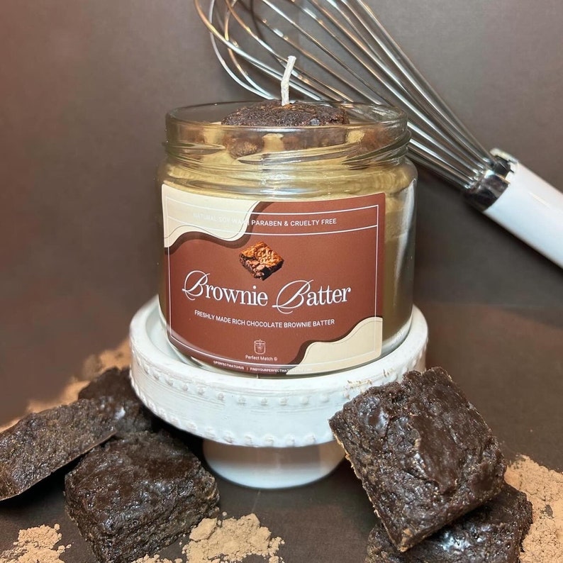 Fudge Chocolate Brownie Batter Soy Wax Candle | Rich Chocolate Scent ...