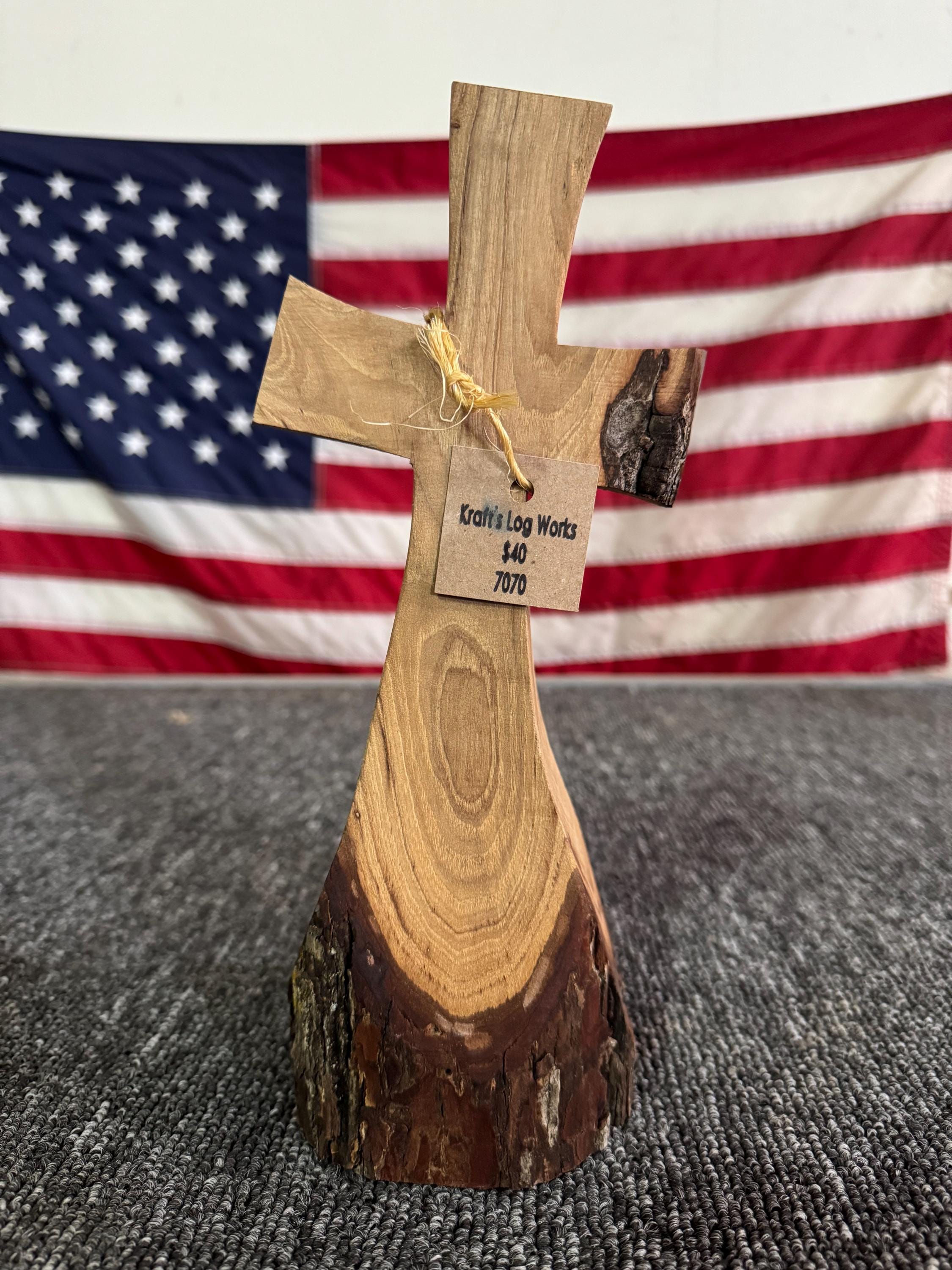 Pecan Cross for Desk, Table, Mantel, Etc. - Etsy