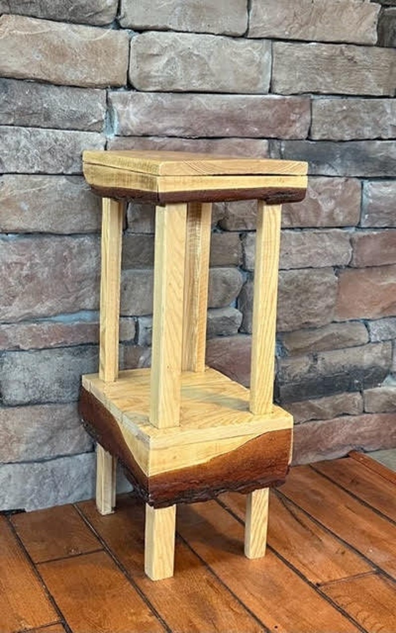 Creativegrin Hemlock Table With Contiguous Live-edge Trim small - Etsy