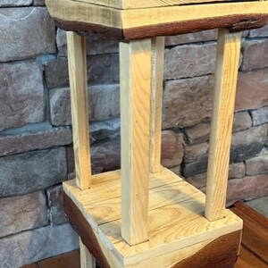 Creativegrin Hemlock Table With Contiguous Live-edge Trim (small) - Etsy