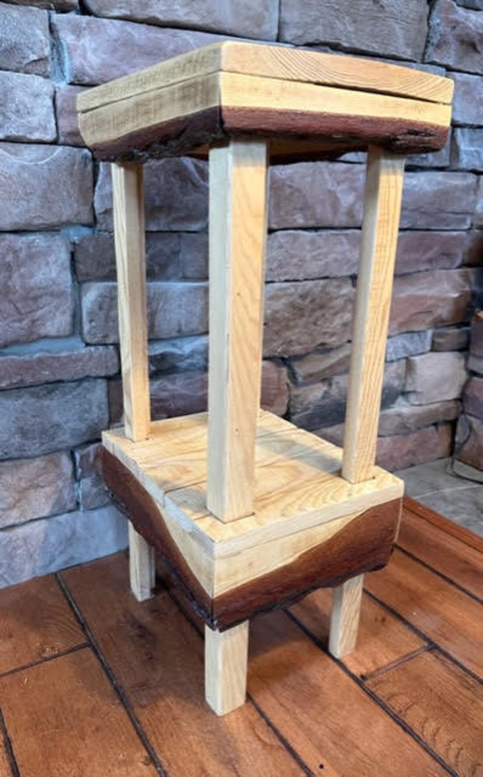 Creativegrin Hemlock Table With Contiguous Live-edge Trim (small) - Etsy
