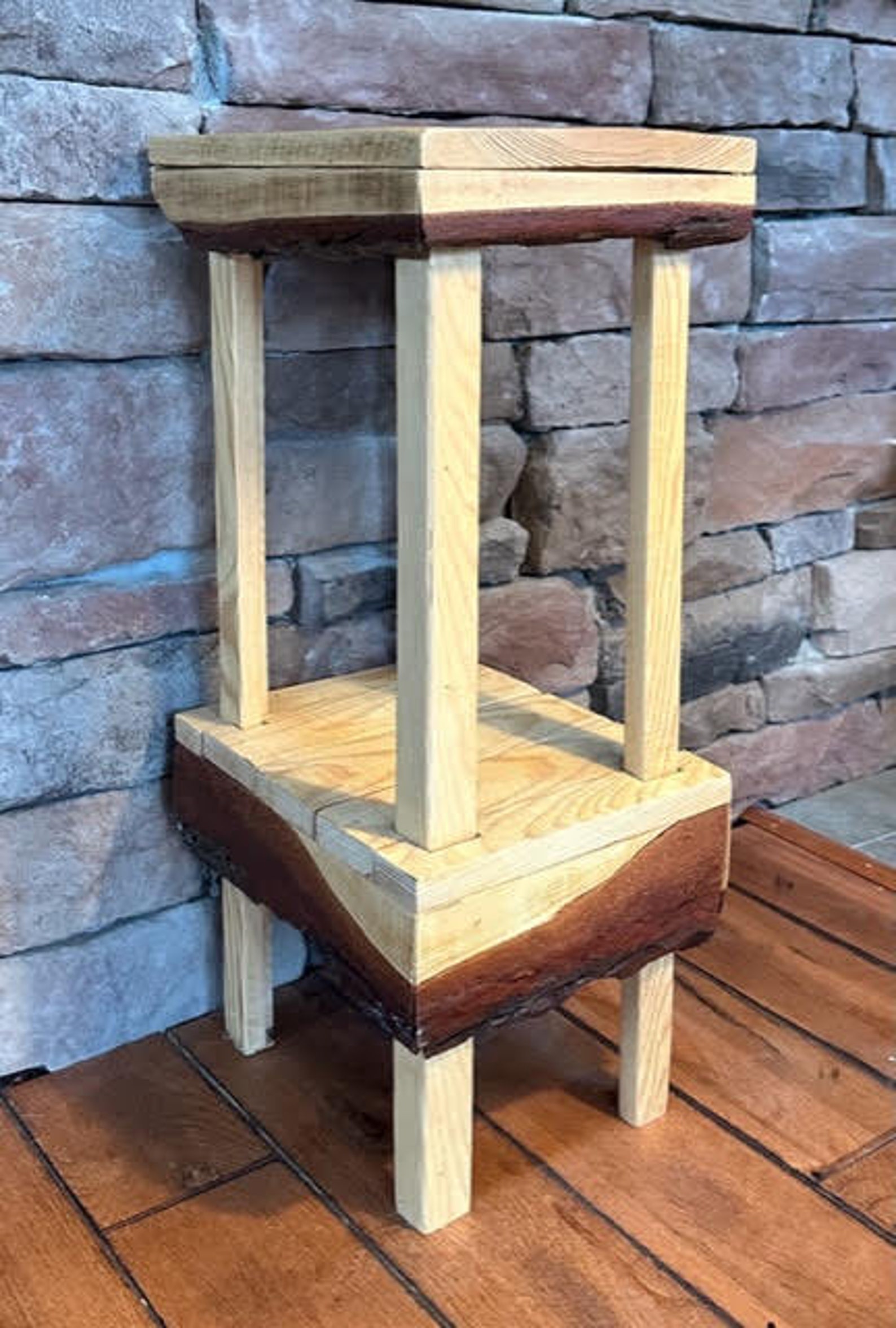 Creativegrin Hemlock Table With Contiguous Live-edge Trim (small) - Etsy