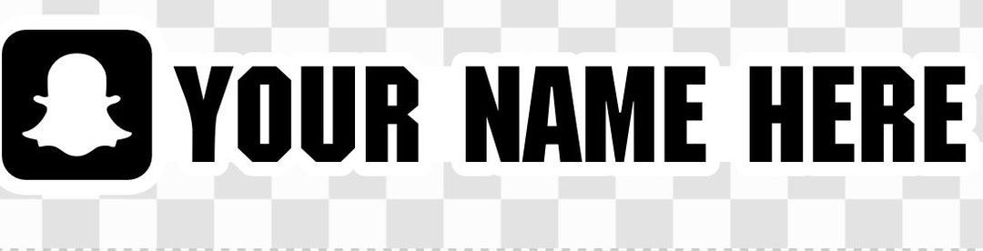 Custom Snapchat Decal - Etsy