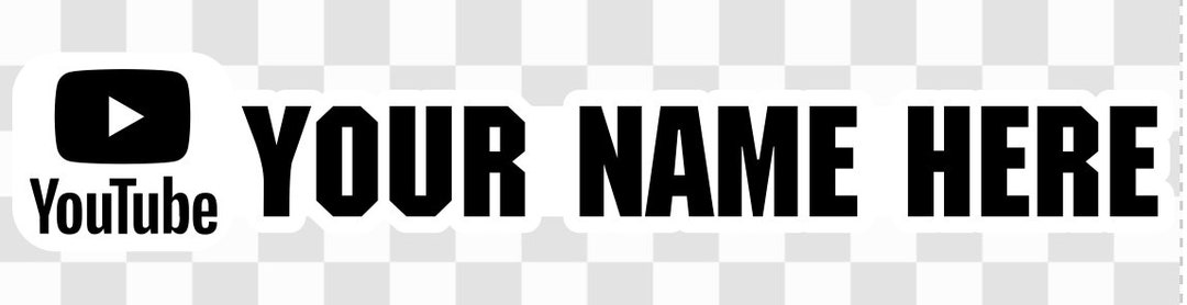 Custom Youtube Decal - Etsy