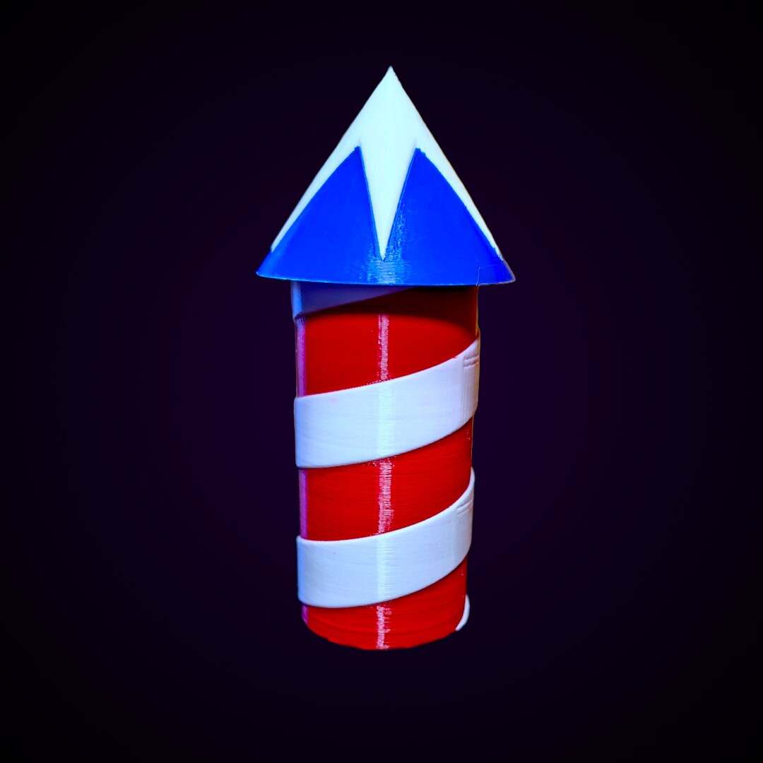 Rocket Firework 3D Printing STL File - Etsy
