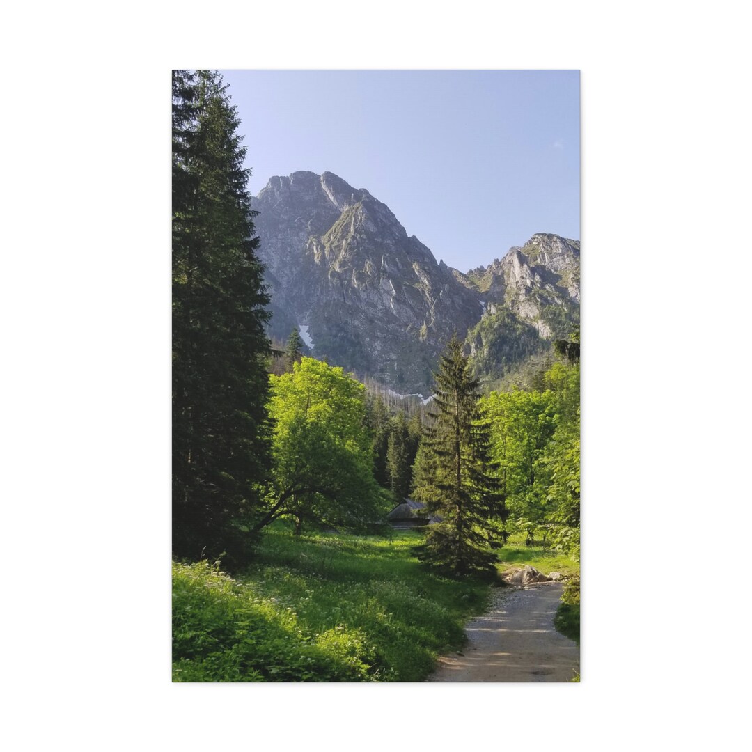 THE ADVENTURE AWAITS Canvas, Nature Photography Wall Art, Hiking Canvas ...