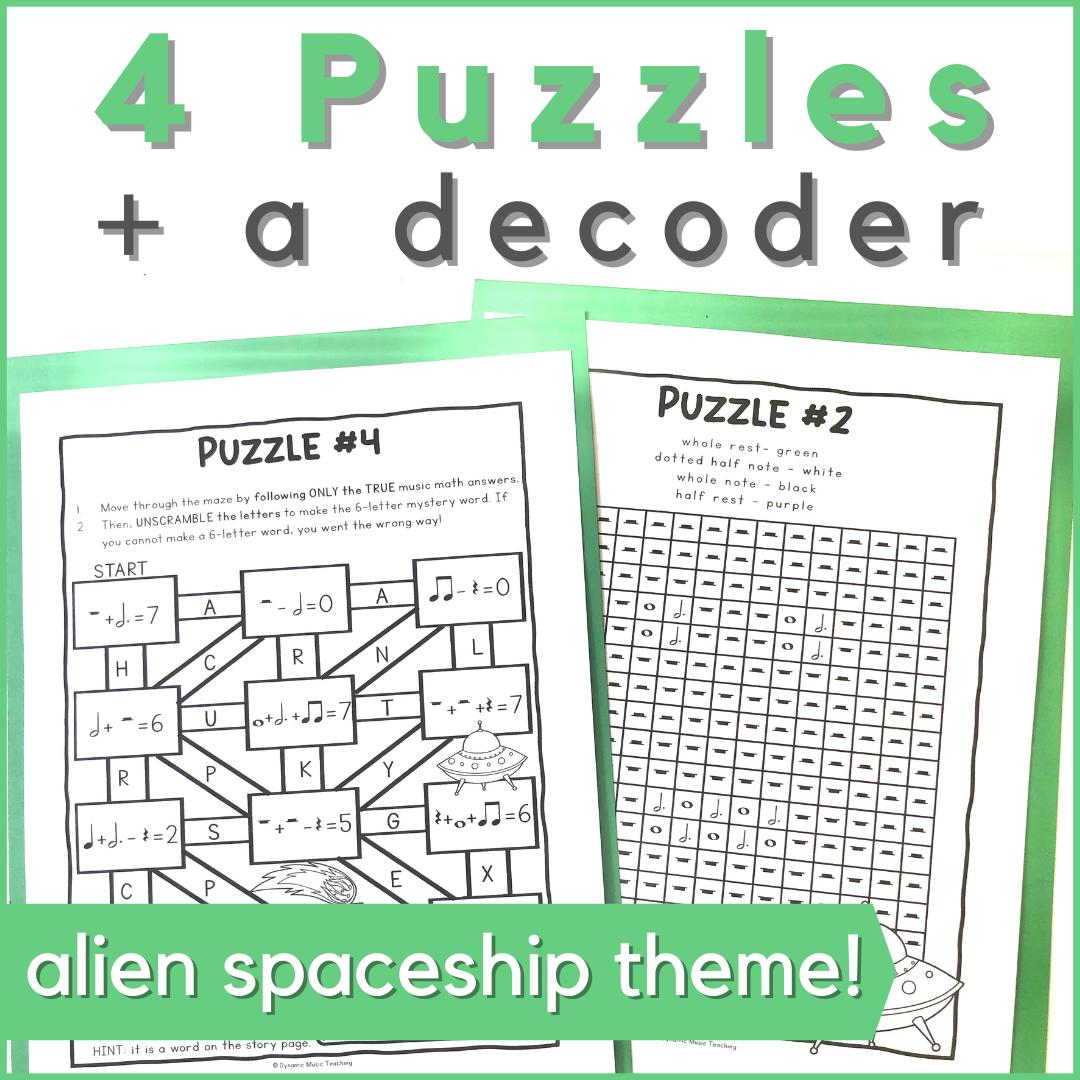 Music Rhythm Escape Room Activity - Printable Game for Music Class ...