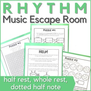 Music Rhythm Escape Room Activity - Printable Game for Music Class ...
