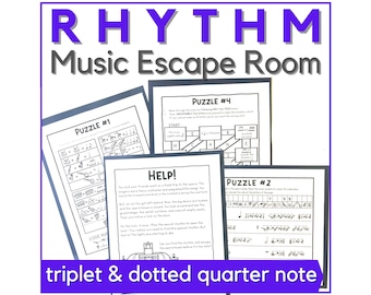 Bass & Treble Clef Note Names Music Escape Room Activity - Printable ...