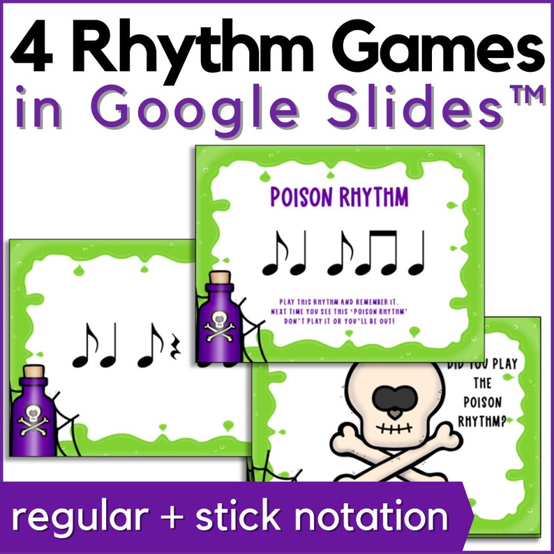 Poison Rhythm Game for Syncopa a Fun Music Game for Elementary or ...