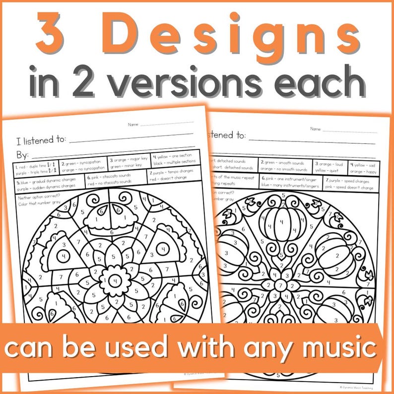 Thanksgiving Listening to Music Coloring Worksheets - Music ...