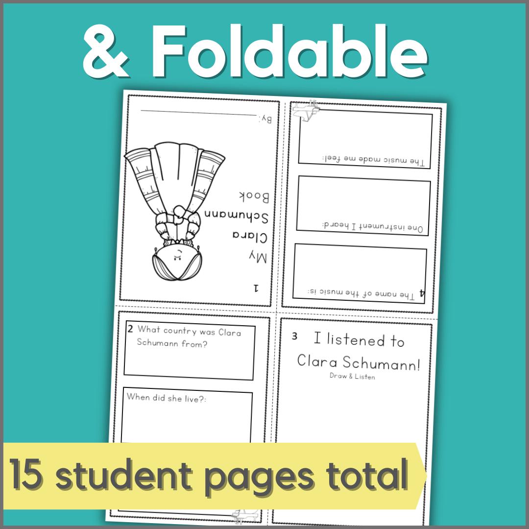 Clara Schumann & Piano Music - Printable Composer Study Worksheets ...