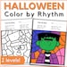 Halloween Music Worksheets - Color by Rhythm Music Coloring Pages ...