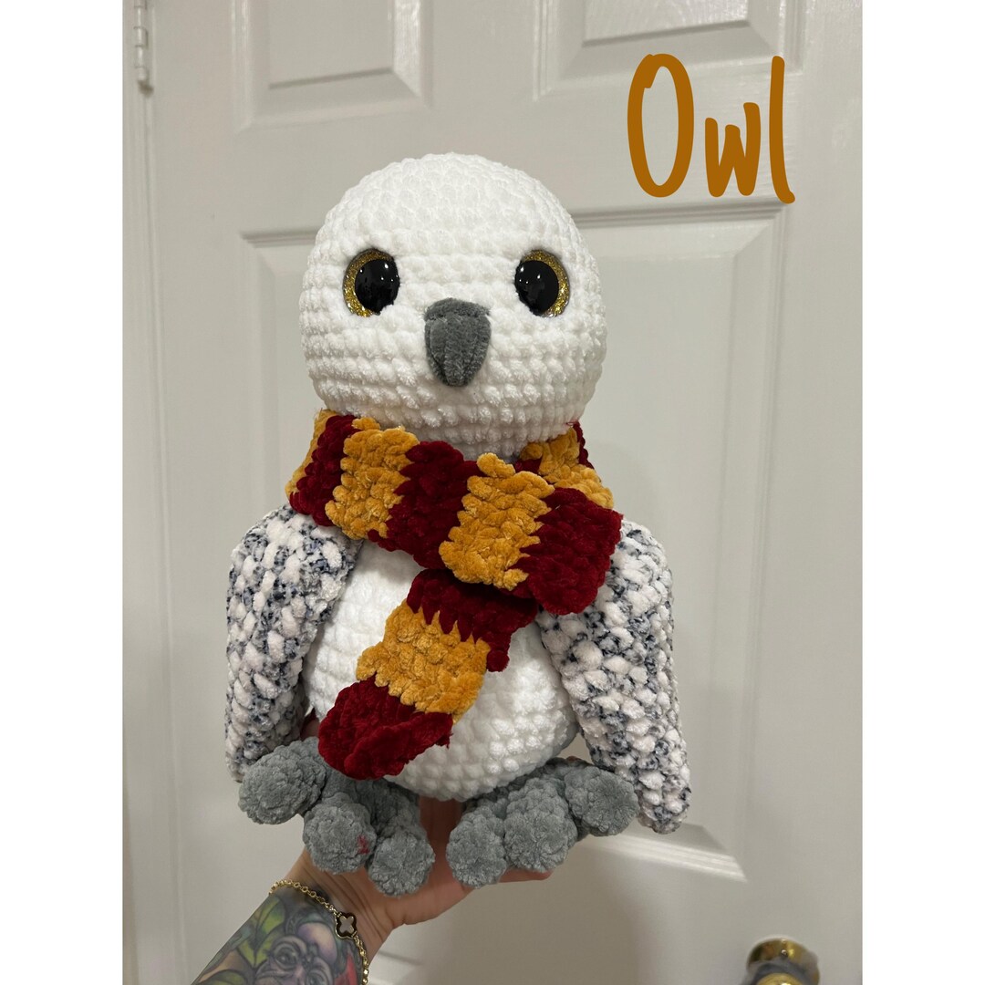 Crochet Owl, Hedwig Inspired Crochet, Amigurumi, Harry Potter, Plushie ...