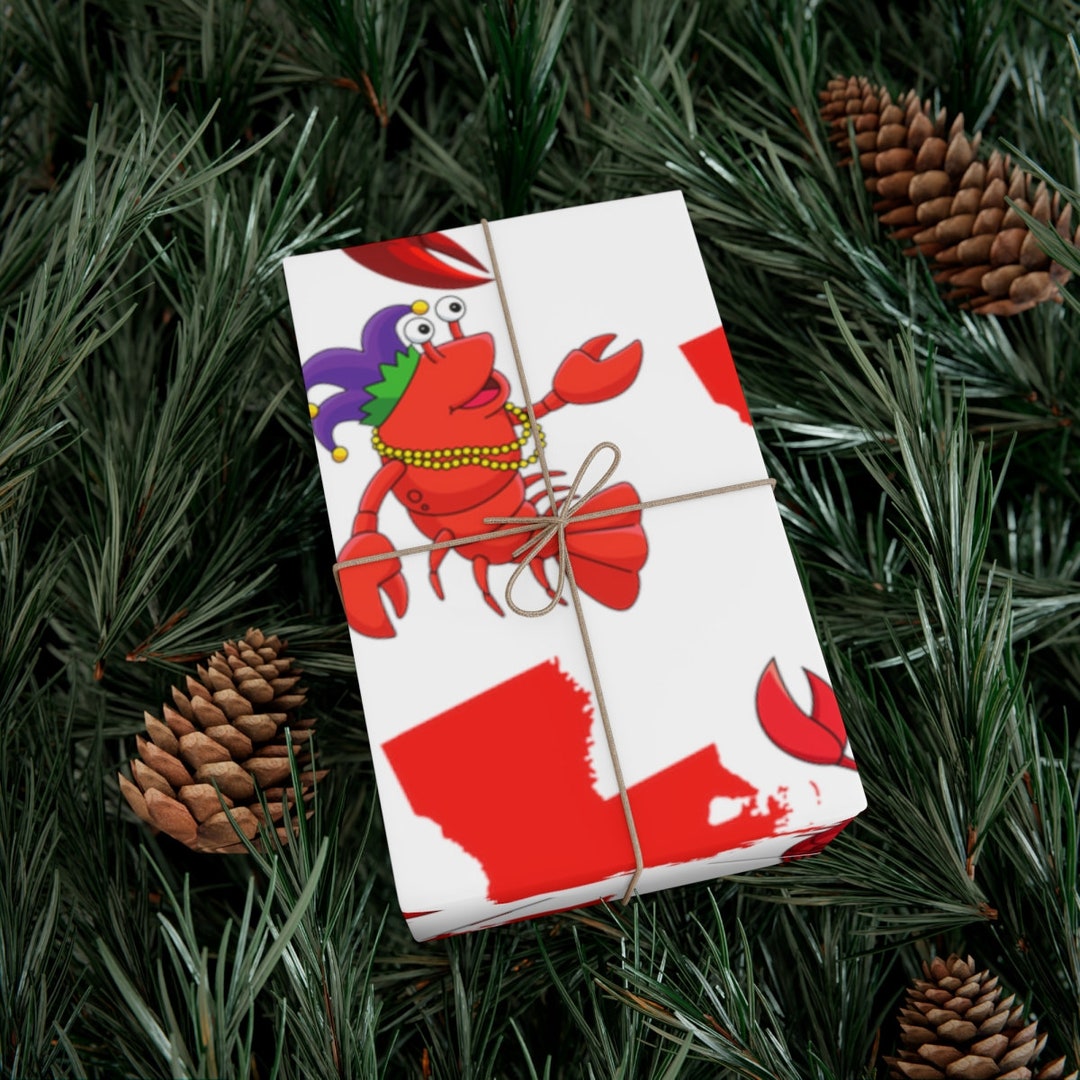 Louisiana Crawfish Gift Wrap Paper - Etsy