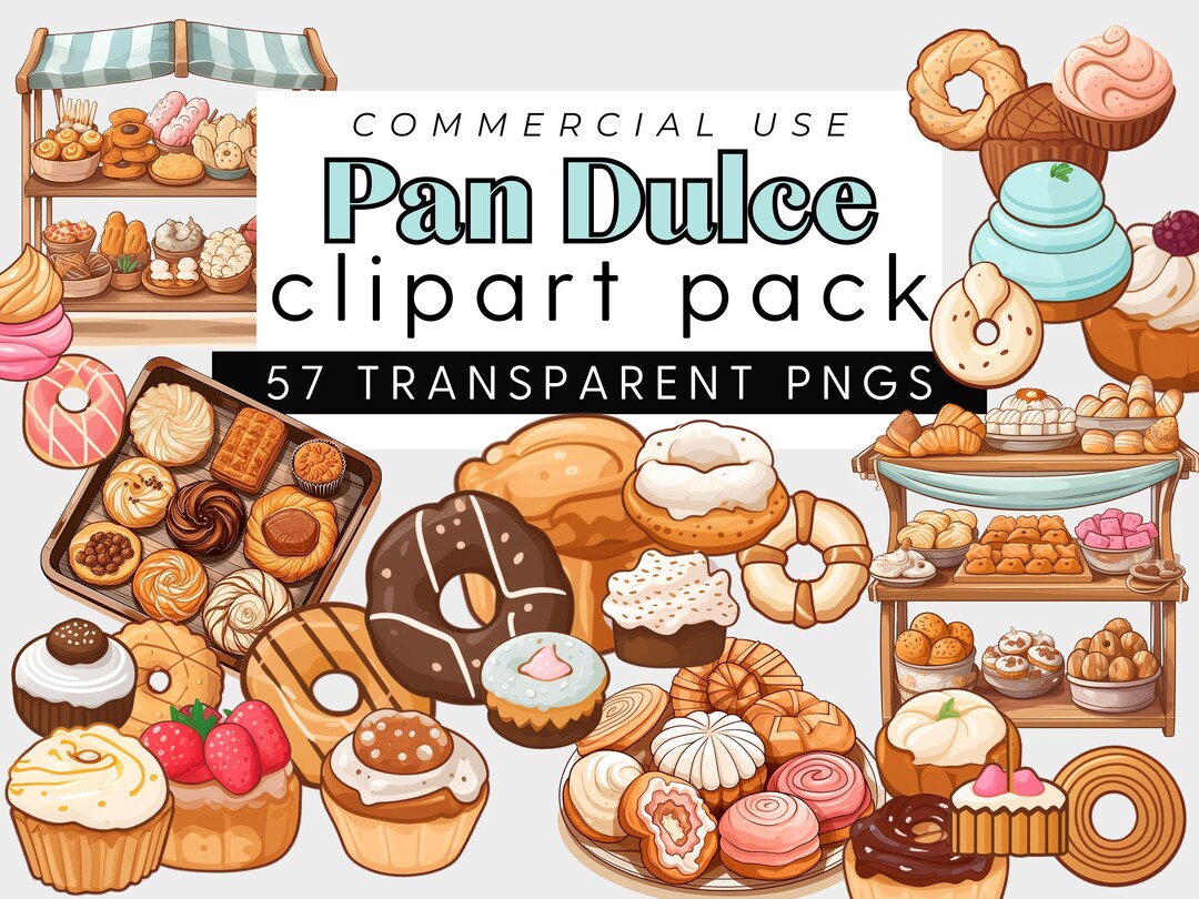 Pan Dulce Clipart Pack | 57 Transparent Pngs | Mexican Sweet Bread PNG ...
