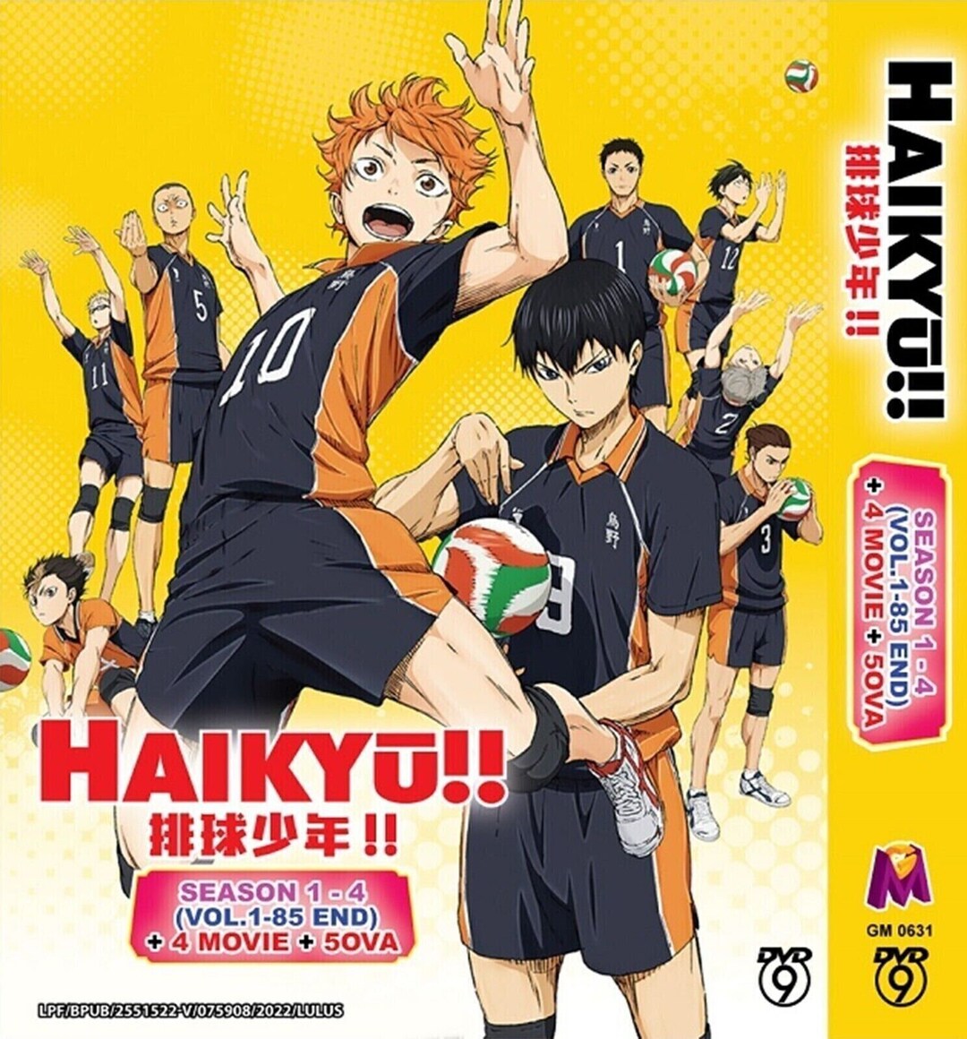 Haikyuu!! Haikyu!! Complete Season 1-4 (4 Movies & 5 OVA) Boxset Anime ...