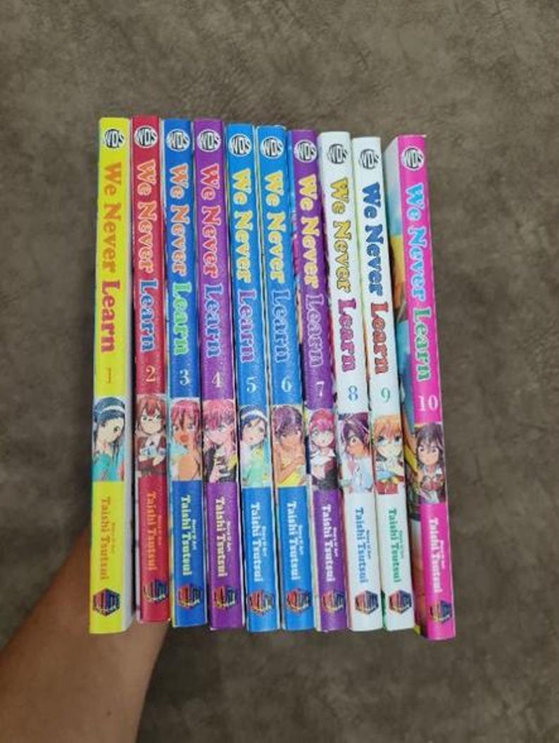 We Never Learn Manga Volume 1-10 Complete Set English Version Comic DHL ...