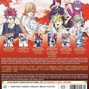 DVD Anime Food No Soma Season 12345 1-86 End English Dubbed/subtitle ...