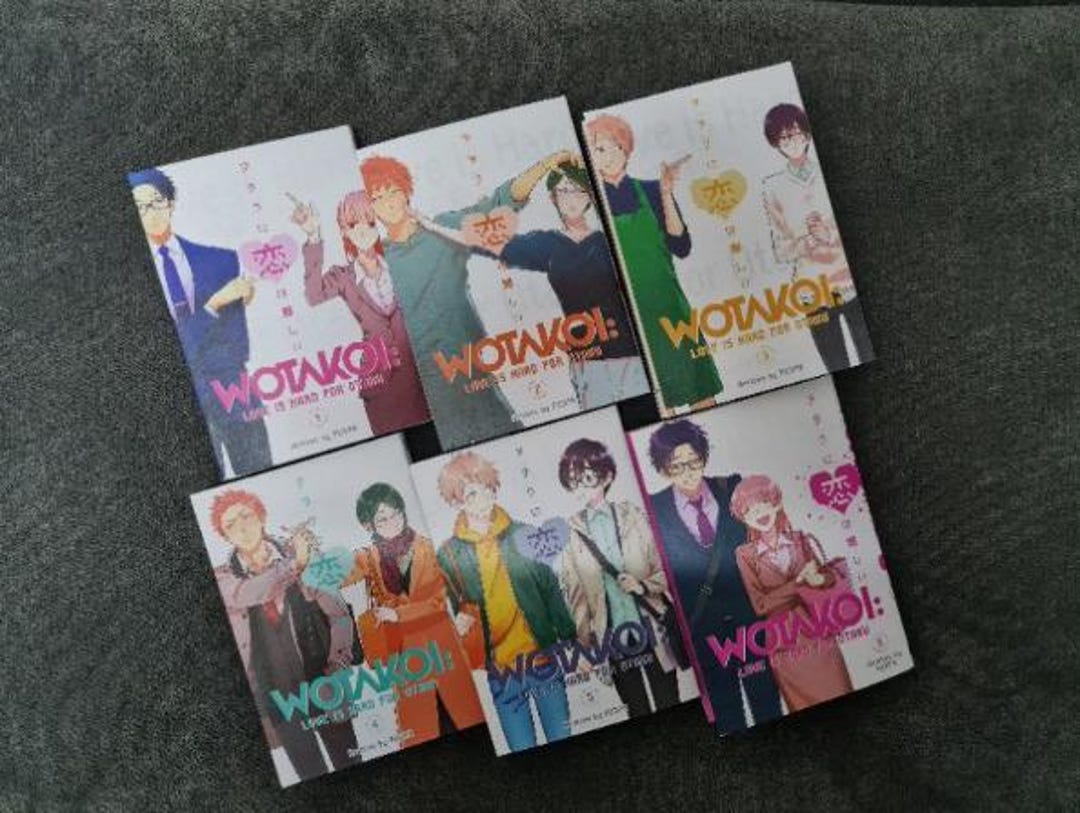 WOTAKOI : Love is Hard for Otaku Manga Volume 1-6 (end) Complete Set English Version Comic DHL ...