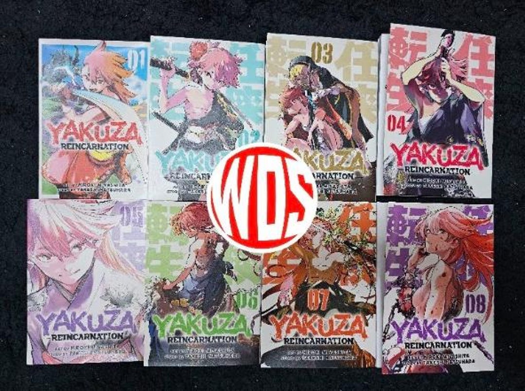 Yakuza Reincarnation Manga Volume 1-8 Complete Set English Version Comic DHL Express - Etsy