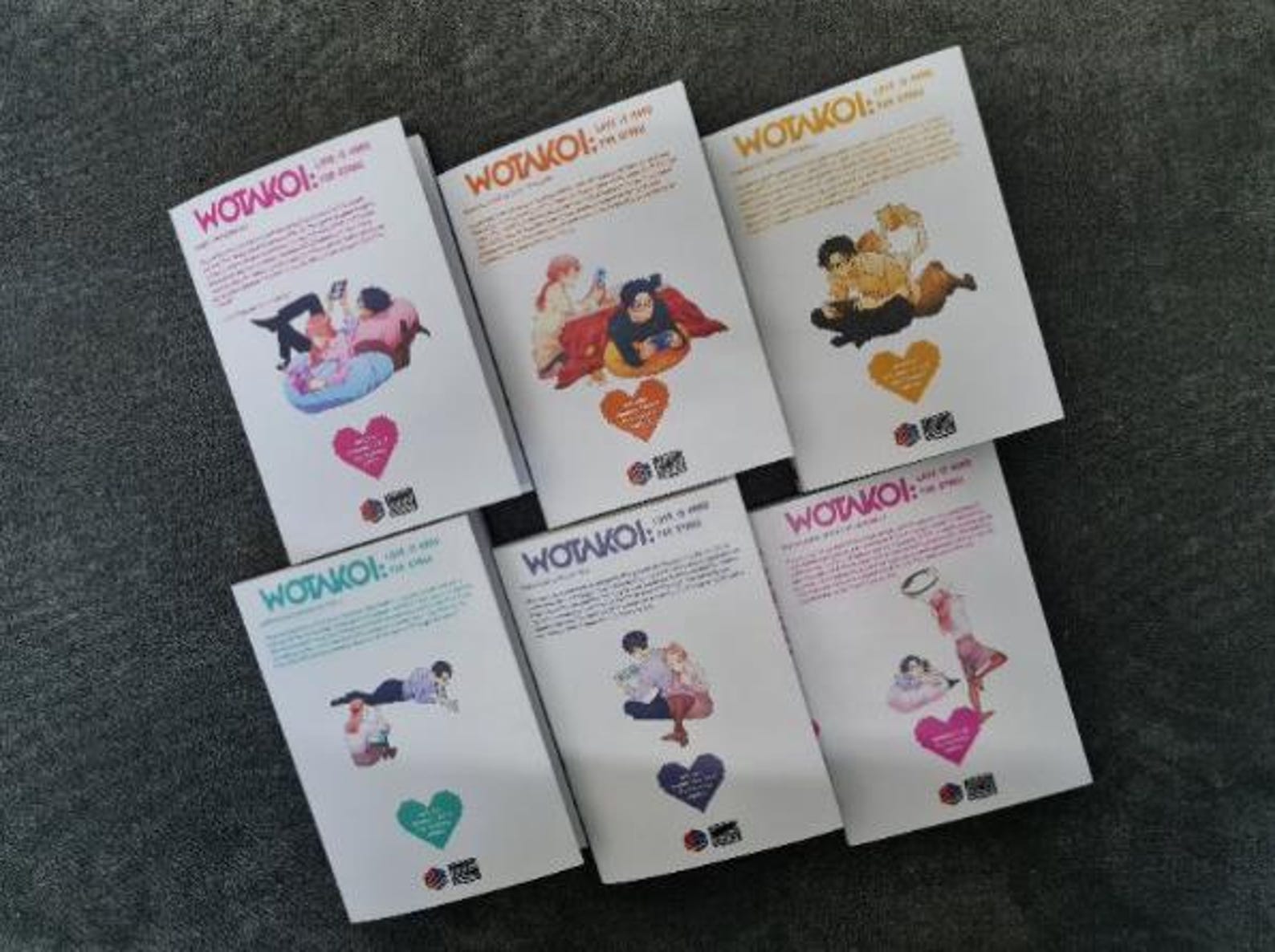 WOTAKOI : Love is Hard for Otaku Manga Volume 1-6 (end) Complete Set English Version Comic DHL ...