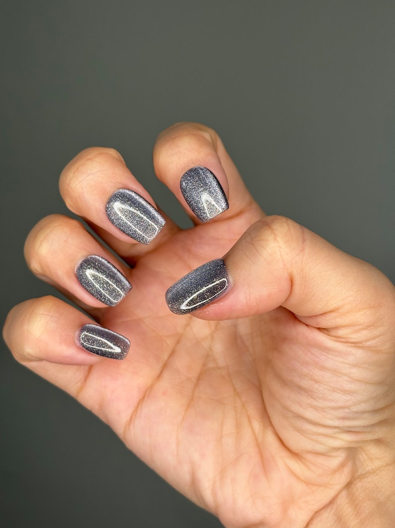 Dark Gray Cat-eye the Tortured Poets Department TTPD Short Chrome ...